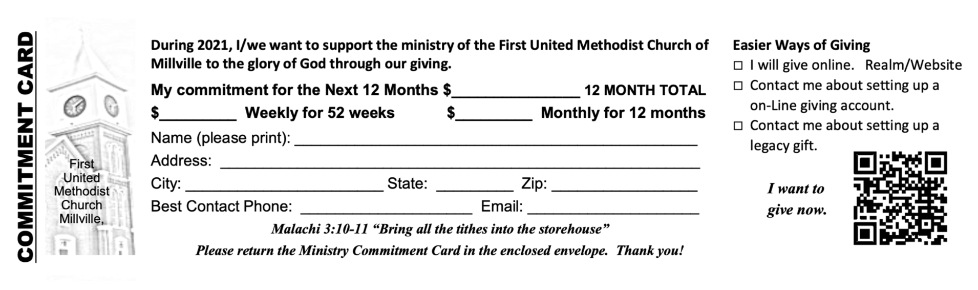 Giving Now | First UMC Millville